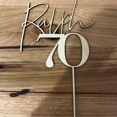 Personalised Cake Plaque Fropper Cake Topper Front of Cake Sign First ...