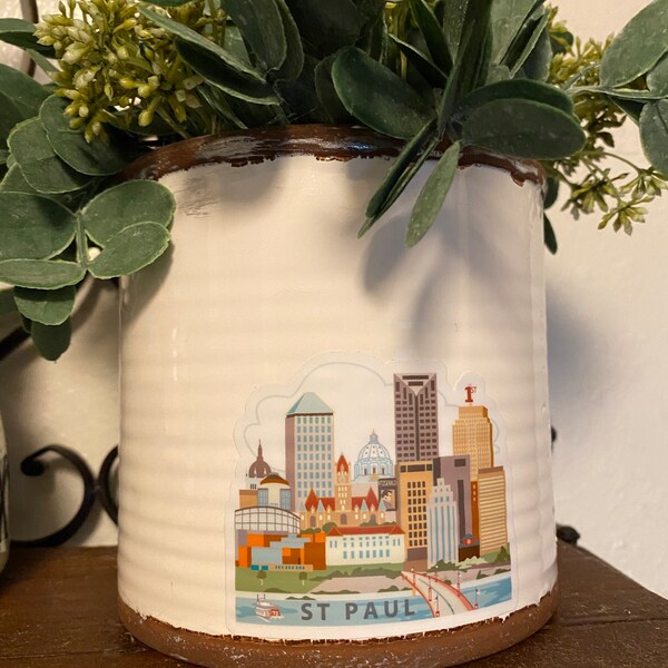 St Paul Skyline, Vinyl Sticker, - Etsy