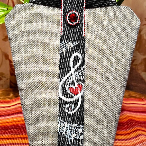 Treble Clef, Love, With Heart, Bead Peyote Pattern, Beading Pattern ...