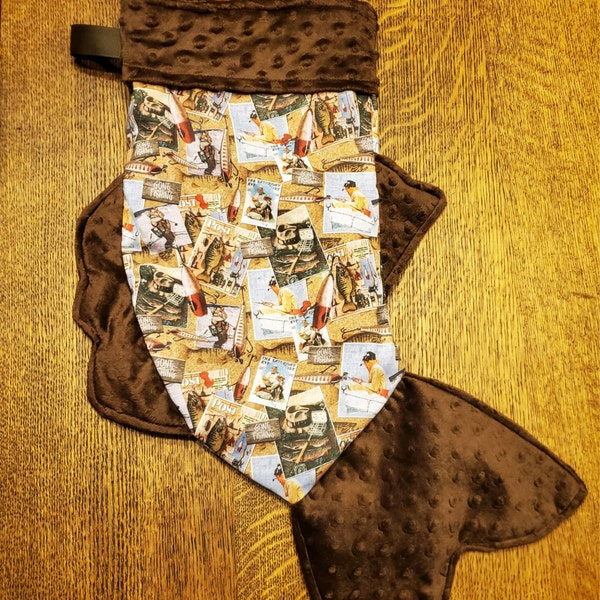 Sewing PATTERN - Fish Tail Christmas Stocking - PDF - Tutorial ...