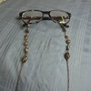 Dark Elf Gunmetal Eyeglass Chain | Czech Crystal | Labradorite Beads ...