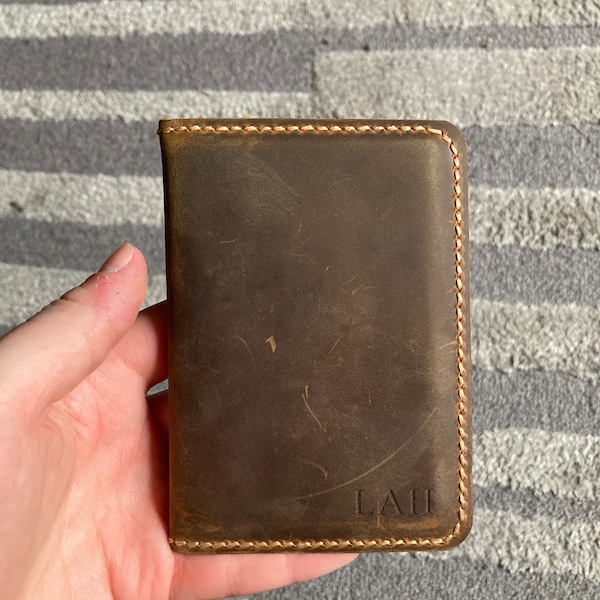 Personalized Refillable Leather Pocket Journal Diary , Leather Mini ...