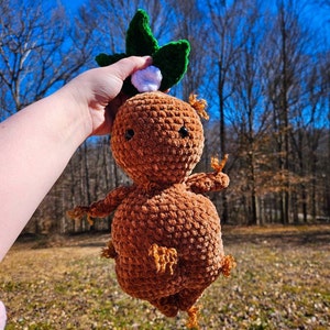 Mandrake Crochet Pattern Amigurumi Wizard Plant DIY PDF, English 2 Head ...