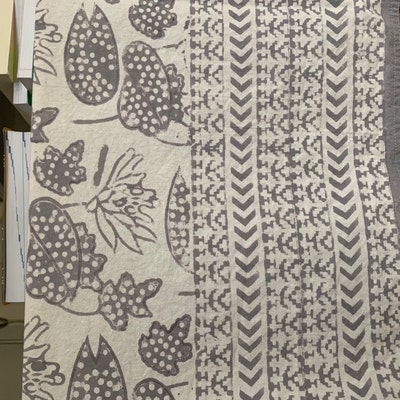 Floral Indian Indigo Blue Hand Block Printed Cotton Table - Etsy