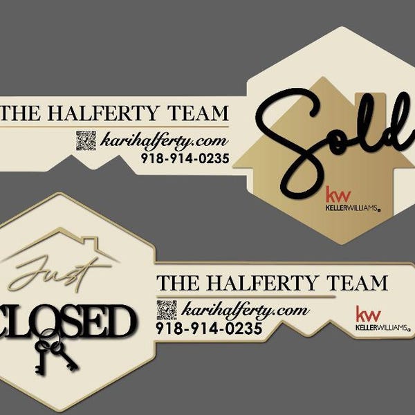 Just Closed on My New Home, Key Sold Sign, Closing Photo Prop, Modern ...