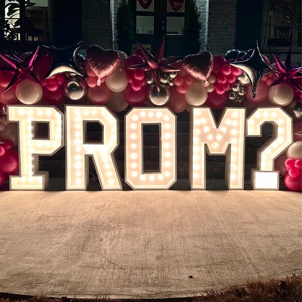 3ft DIY prom Letter Plans Make by Hand With Our Blueprints, Marquee ...