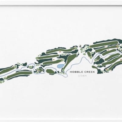Muirfield Village Golf Club, OH Golf Course Map Layout, Golf Gift ...