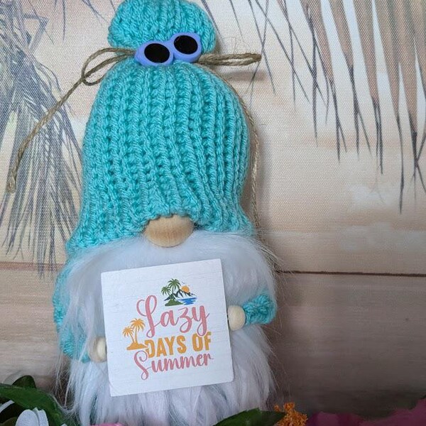 Nautical Gnome, Ocean Gnome, Starfish Gnome, Tiered Tray Decor, Beach ...