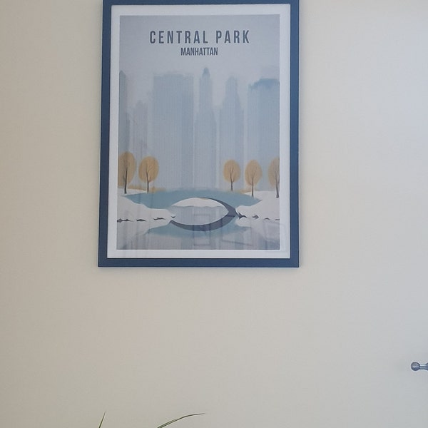 New York Poster, Central Park Poster, Manhattan Poster, New York Gift ...