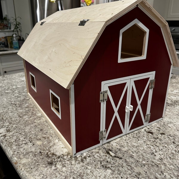 LARGE Made in USA Durable Wooden Toy Barn 18" X 18" X 24" - Etsy