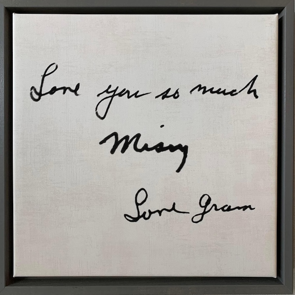 Custom Handwriting Sign for Loved Ones Writing, Personalized ...