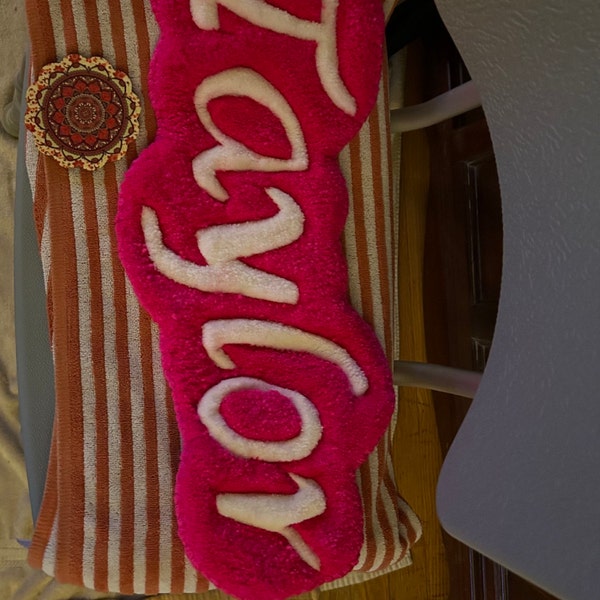 Custom Name Handmade Tufted Rug, Personalized Birthday Gift - Etsy