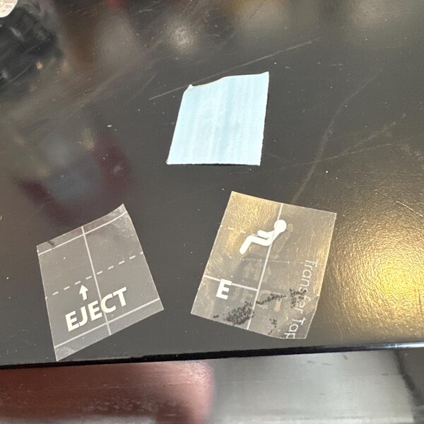 Eject Button Decal, Car Decal, Eject Passenger Button, Blank Button ...