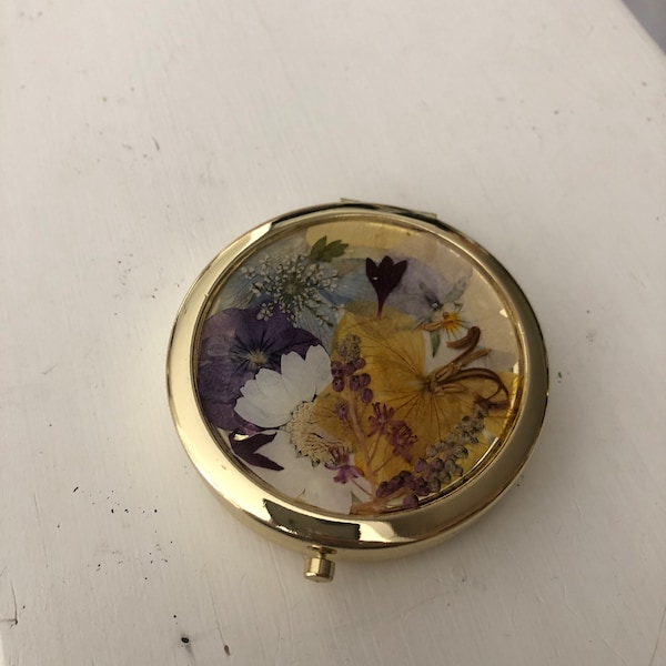 Pressed Flowers Pill Case Birth Control Pill Box Cute Pill Organize ...