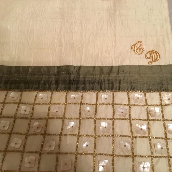 Iron on Embroidered Cursive Letters White Applique Craft Supplise Diy ...