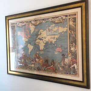 First Map of Pakistan, 1953 Old Map of Independent West & East Lahore ...