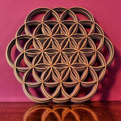 Torus Yantra, Layered Cut File, Svg, Png, Pdf, Dxf, Laser Art, Laser ...