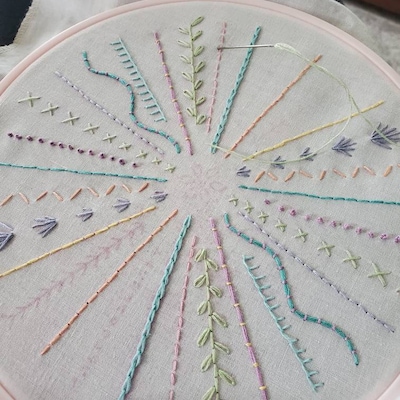 Sampler Hoop Stitch PDF Pattern - Etsy