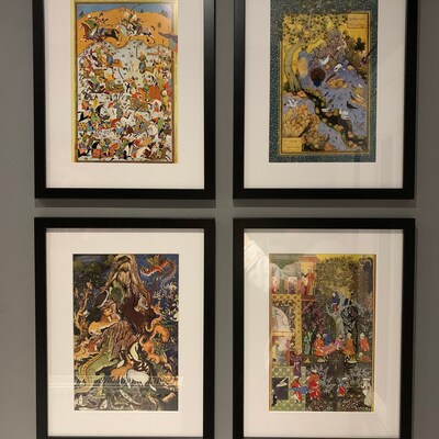 The Wise Crow Addresses the Animals traditional Indo Persian Miniature ...