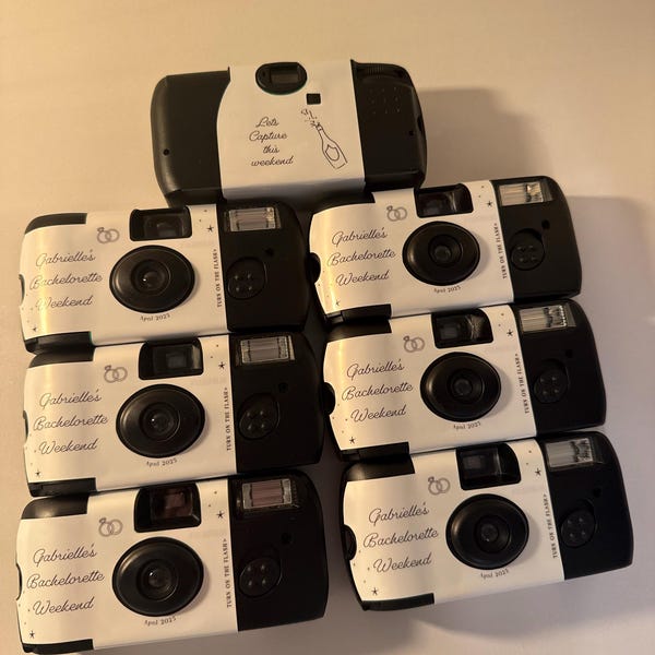 WRAP ONLY B&w- Custom Kodak Disposable Camera Wrap - Custom Camera ...