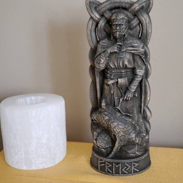 Freyr God of Peace and Fertility Statue Nown as Yngvi in Midgard. Norse ...