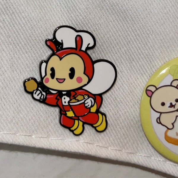 Cute Jollibee Fan Pin / Fast Food Mascot Design / Hard Enamel ...
