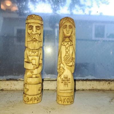 Slavic Gods and Spirit SVITOVIT STRIBOG and DOMOVOY. Wooden - Etsy