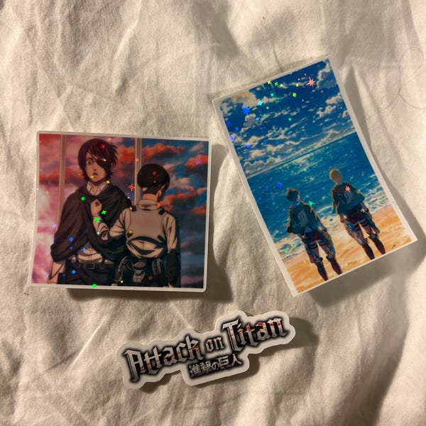 AOT Inspired Anime Bookmarks, Eren, Armin, Mikasa, & Levi - Etsy