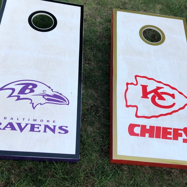 Cornhole Game Board Stripes Rings ( Circles ) Corner Decals - Complete ...