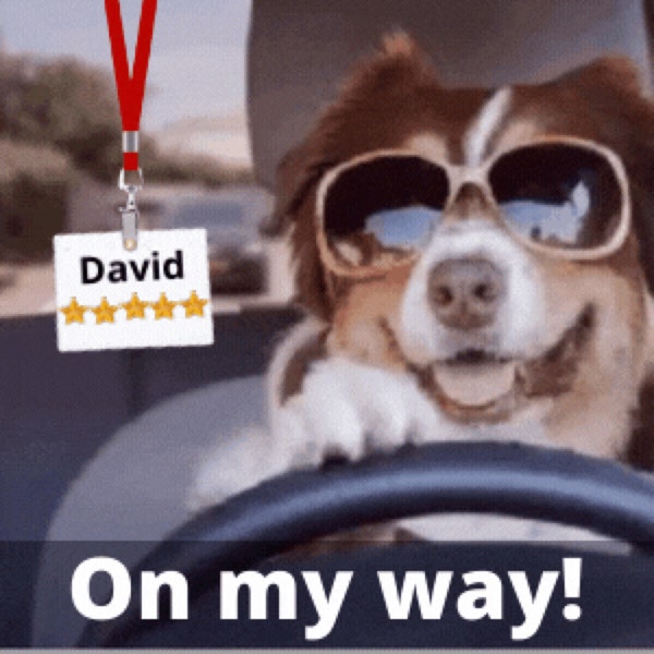 Personalized Doordash Driver GIF, Custom Dasher Dog Animated on My Way ...