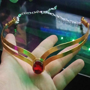 SAILOR MOON Tiara Jewel Headband Choose Your Own COLOR Cosplay Scout ...