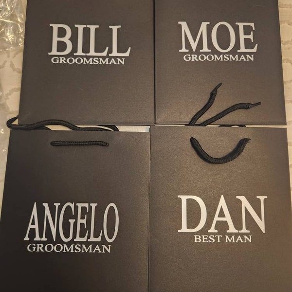 Personalized Groomsmen Gift Bag, Best Man Gift Bag, Groomsmen Gifts ...