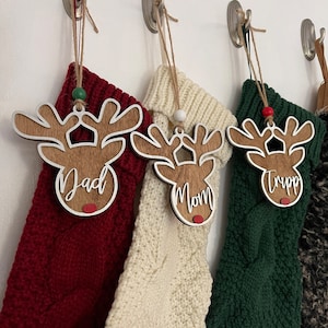 Custom 3D Stocking Tag Custom 3D Ornament Personalized - Etsy