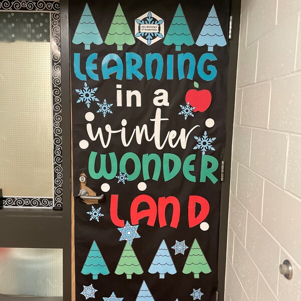Winter Wonderland Classroom Door Decor Set (digital Download) - Etsy