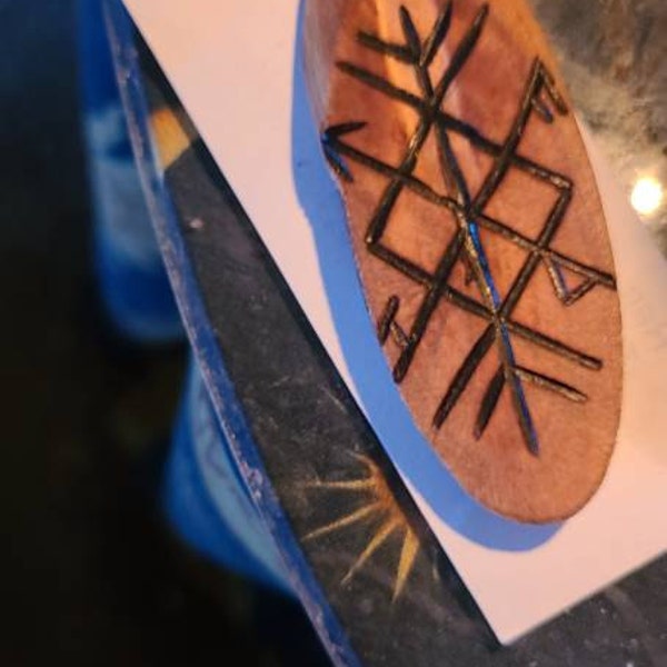 Viking Runes Driftwood Valhalla Ladder, Younger Futhark Runes, Viking ...