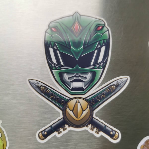 Green Power Ranger, Green Power Ranger Sticker, Vinyl Sticker ...