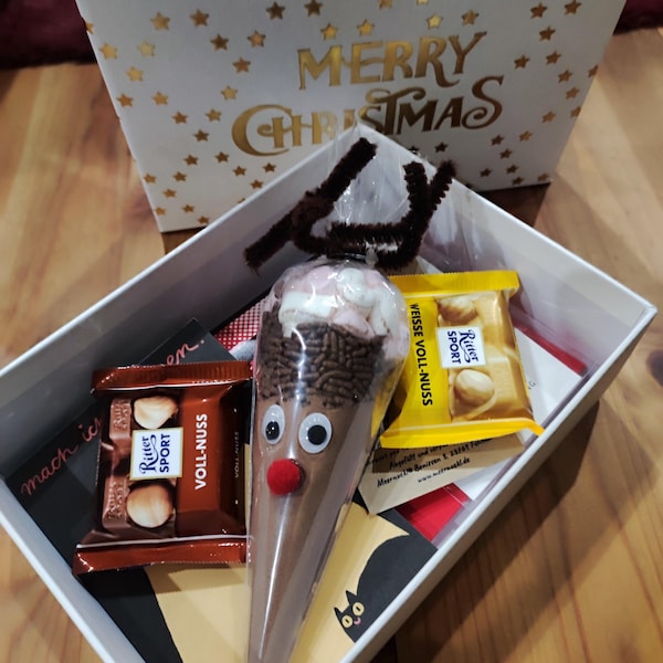 Rentier Suppe, heiße schokolade, - Kakao - Marshmallow - Schokolade ...