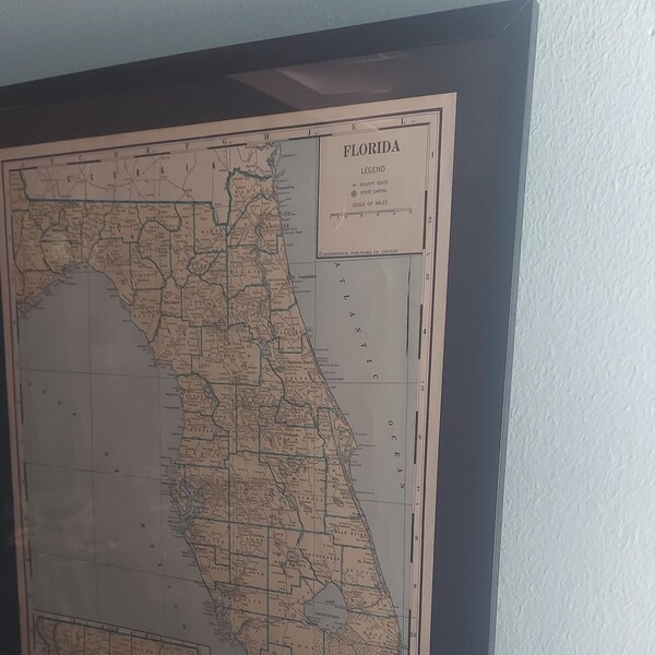 Antique World War I Battle Map Pershing WWI Map ORIGINAL Gift for Him ...