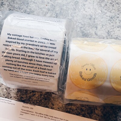 Custom Square Labels and Stickers on a Roll, Add Your Own Logo, Custom ...