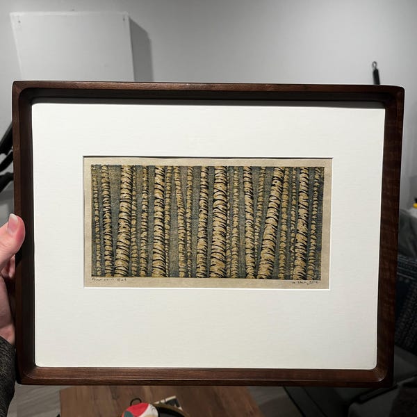 Woodblock Print Forest No. 19 V. 2 Moku Hanga Limited Edition Hand ...