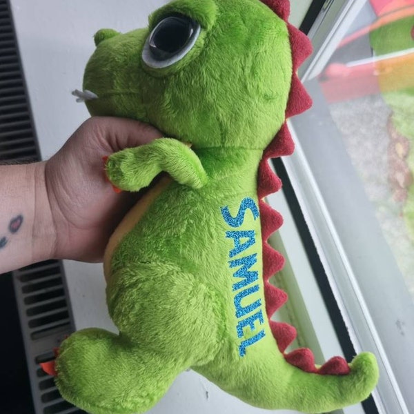 Personalised T-rex Dinosaur Soft Toy - Etsy