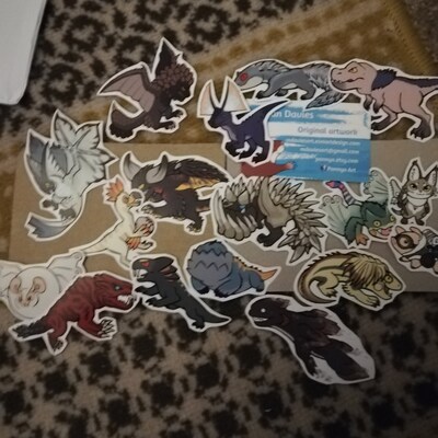 Monster Hunter World Sticker Set - Etsy