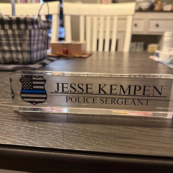 Police Gift for Officer, Law Enforcement Personalized Gift for Police ...