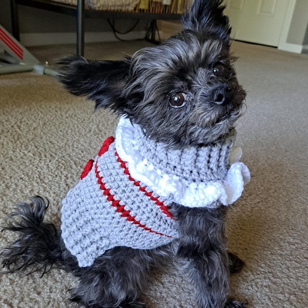 Creepy Clown Small Dog Sweater/ Halloween Costume Available in Four ...
