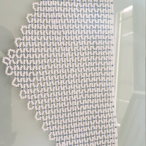 Solid Netted Beaded Scarf Pattern - Etsy