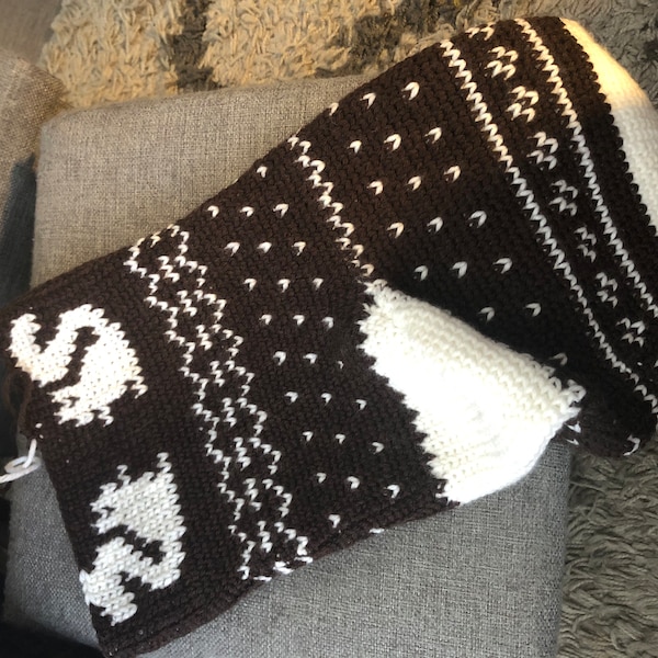 The Forest Fair Isle Stocking Crochet Pattern - Etsy