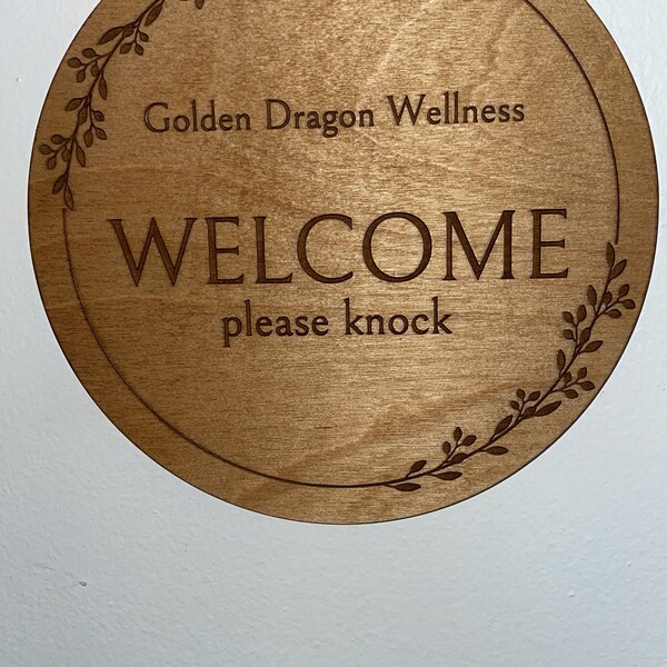 Reversible Welcome Sign in Session Sign for Office Door Sign ...