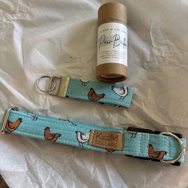 Orange and White Checkered Dog Collar, Martingale or Flat Collar, Dog ...