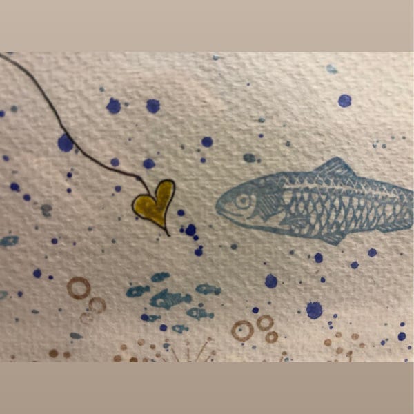 Bullet Journal Stamp, Sardine, Scale Pattern, Bujo, Hand Carved, Wood ...