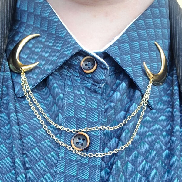 Handmade Large Brass Cicada Collar Pins // Spirit Animal Lapel Cardigan ...